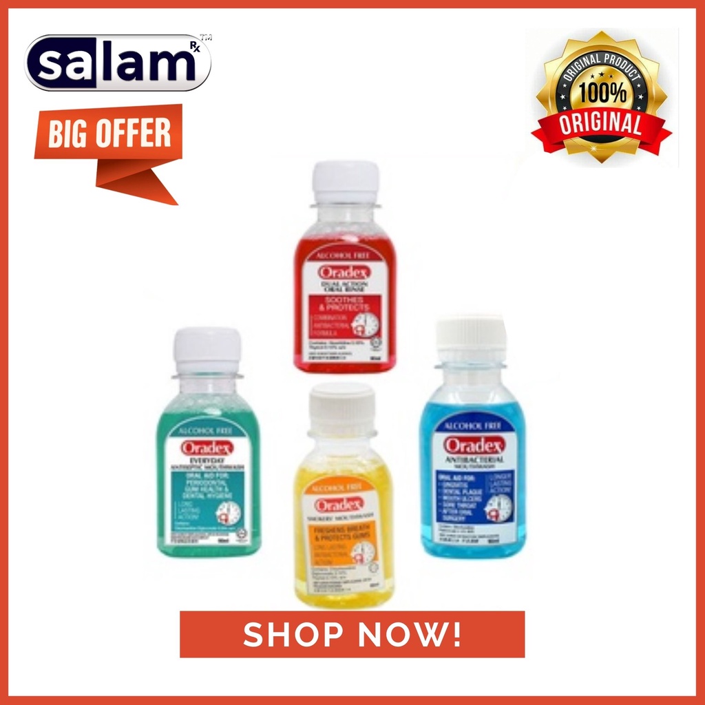 ORADEX ANTIBACTERIAL MOUTHWASH/ORADEX SMOKERS/ORADEX DUAL ACTION/ORADEX ...