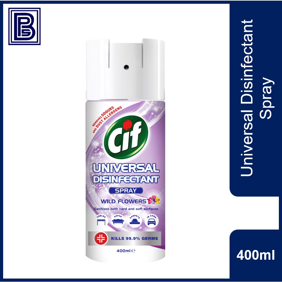 Cif Universal Disinfectant Spray – Wild Flower (400ml) | Shopee Malaysia