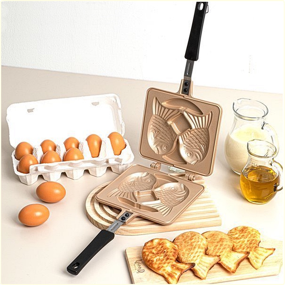 [Made in Korea] Fish Shape Korean Cake Maker Fish shape waffle pan 2 ...