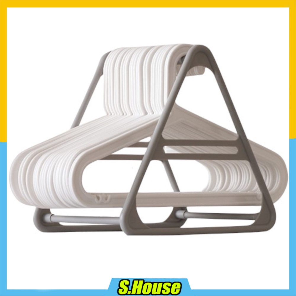 Rack Shelf Hanger Clip Triangle Tidy Storage Laundry Rak Tempat Simpan ...