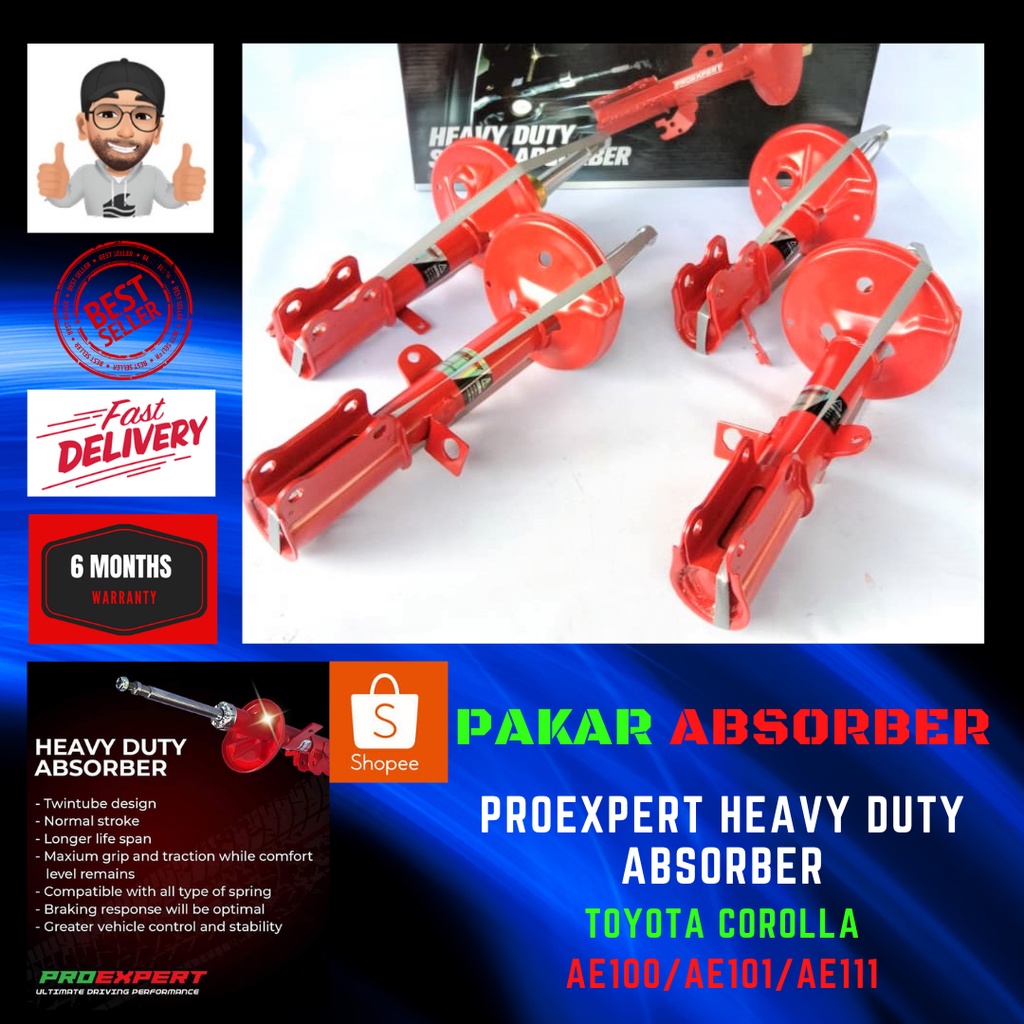 PROEXPERT Heavy Duty Absorber Toyota COROLLA AE100/AE101/AE111 | Shopee ...