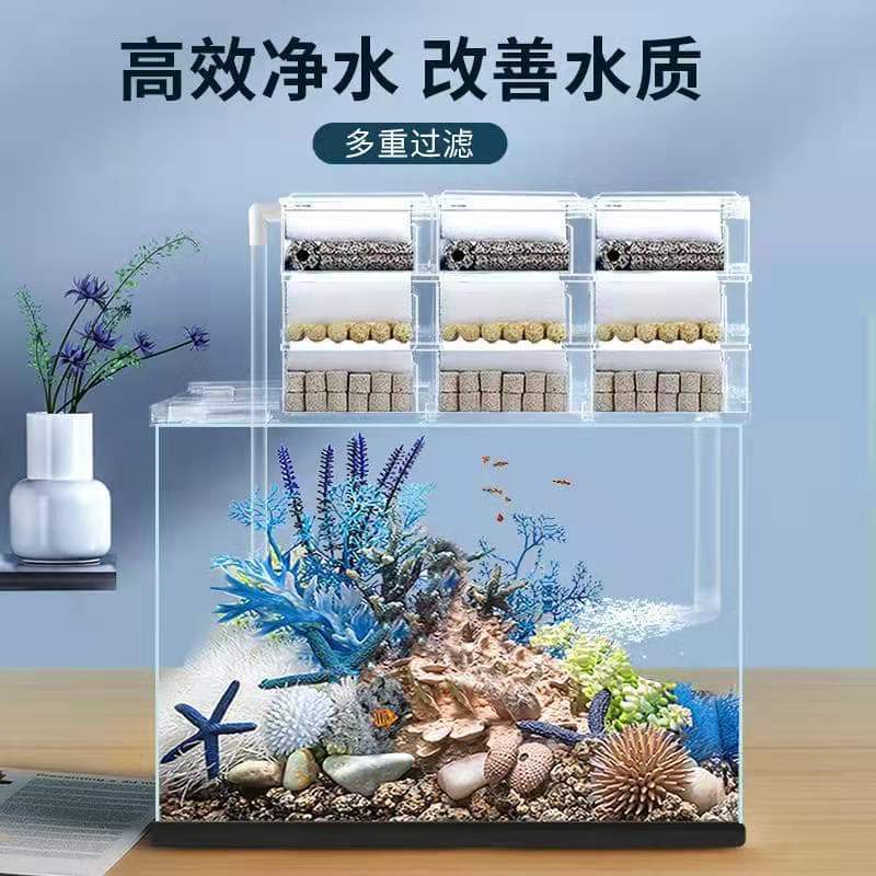 10% cashback !! Aquarium Fish tank 6 9 12 15 filter trickle box ...