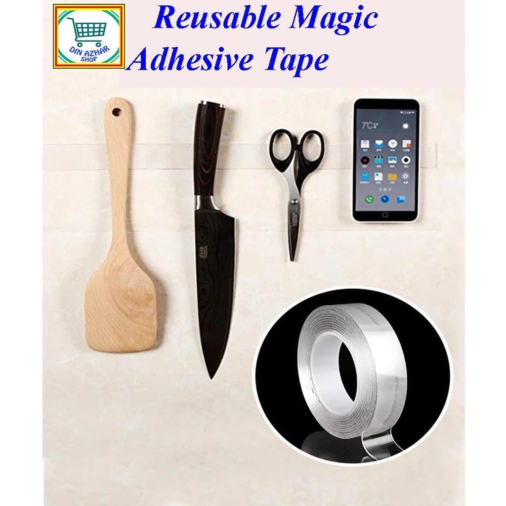 (Ready stock)Reusable Magic Adhesive Tape. | Shopee Malaysia