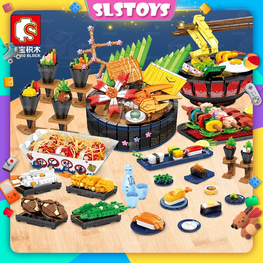 Sembo Block 601411 601412 601413 601414 601415 Japanese Food Sushi ...