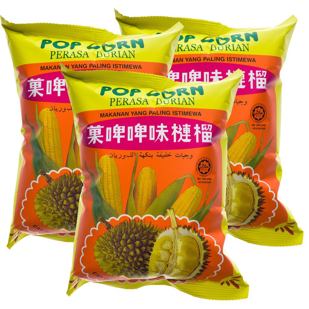 POPCORN DURIAN POP (BIG) - (10's per packet) | Shopee Malaysia
