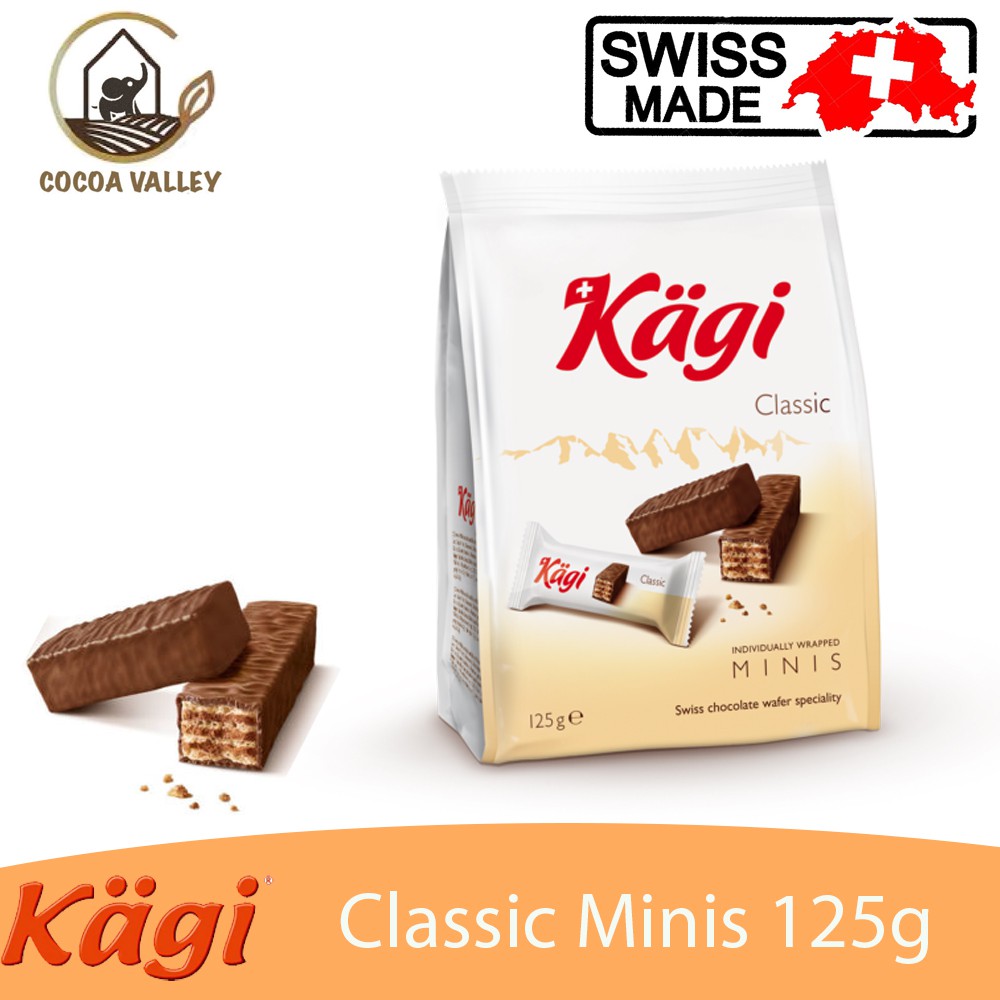 Kagi Classic Minis Chocolate Wafer 125g ( Swiss Made) | Shopee Malaysia
