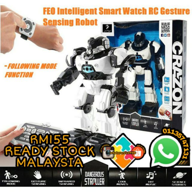 RECHARGEABLE INTELLIGENT SMART ROBOT (MALAYSIA) | Shopee Malaysia