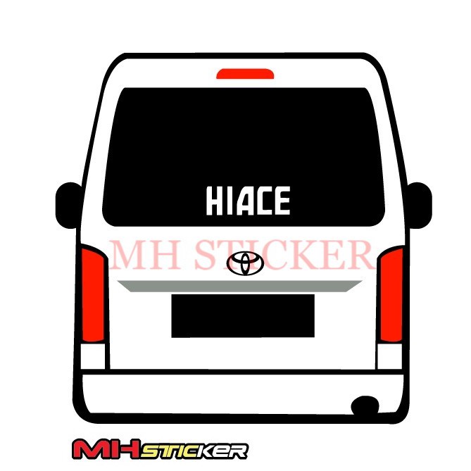 Sticker Belakang Toyota Hiace /Car Sticker | Shopee Malaysia