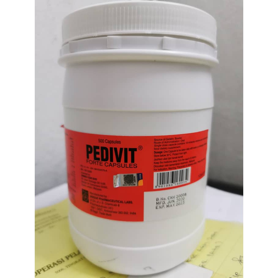 Pedivit Forte Multivitamin (100- 500 Capsules) | Shopee Malaysia