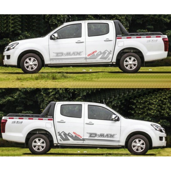Graphics Side Skirt Stripe Car Sticker Pickup Truck Decal For ISUZU D ...