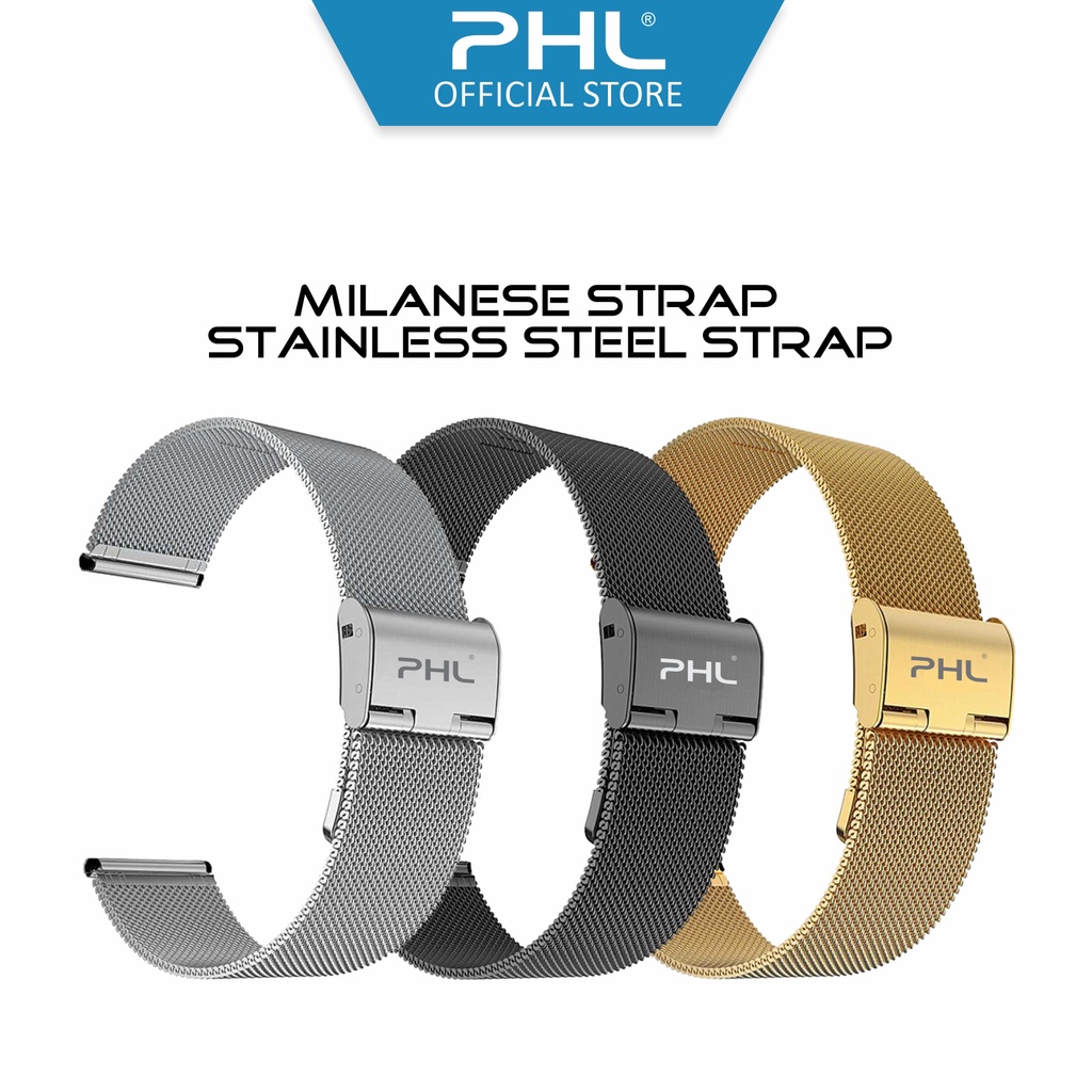 PHL Smartwatch Milanese Stainless Steel Strap (22mm) | Shopee Malaysia