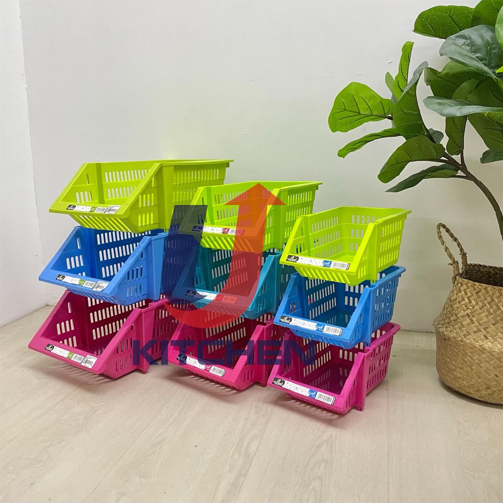 Applelady Multipurpose Bathroom Kitchen Office Stackable Rack / Rak ...