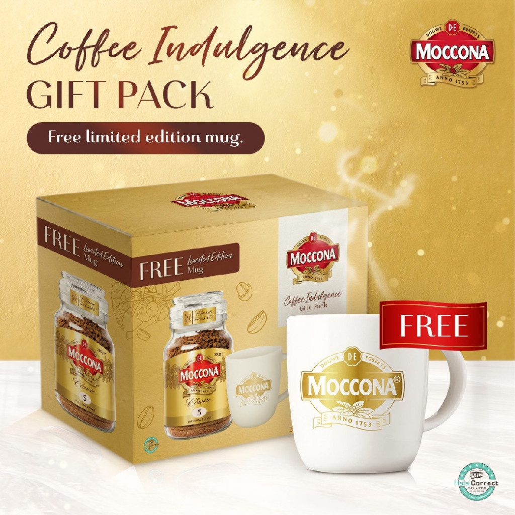 Moccona Classic Medium Roast Freeze Dried 5 Instant Coffee Gifting Box ...