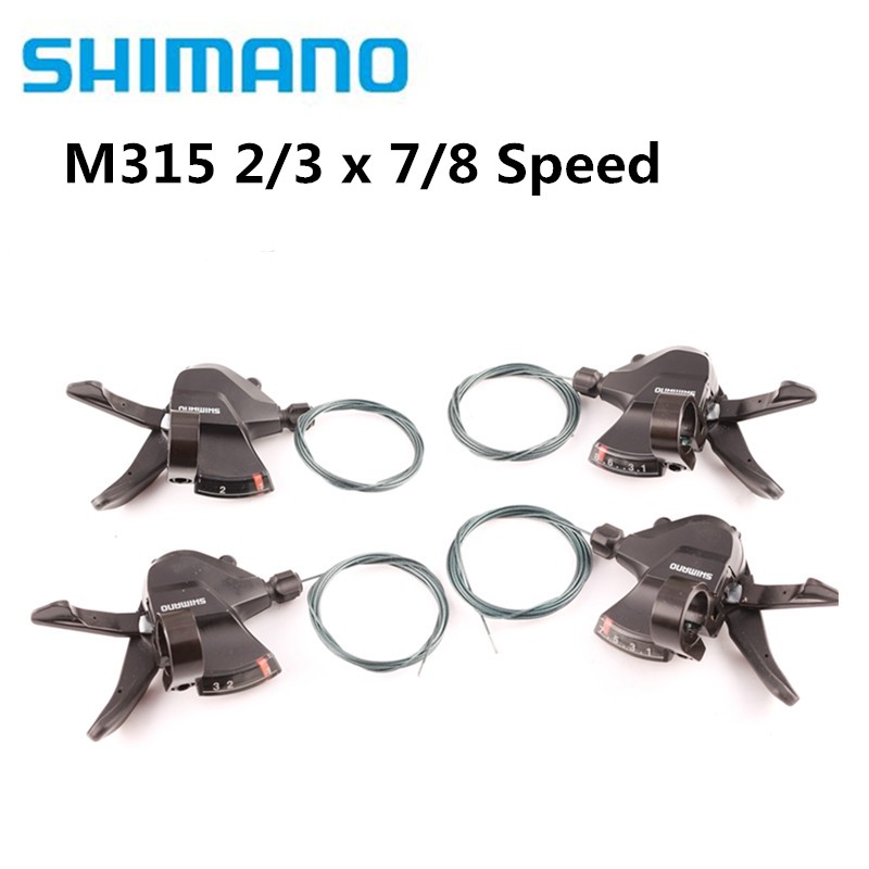 SHIMANO Altus SL-M315 Shifter 2X7 2X8 3x8 3x7 Speed Shift Trigger Set Rapidfire Plus Shifter ...