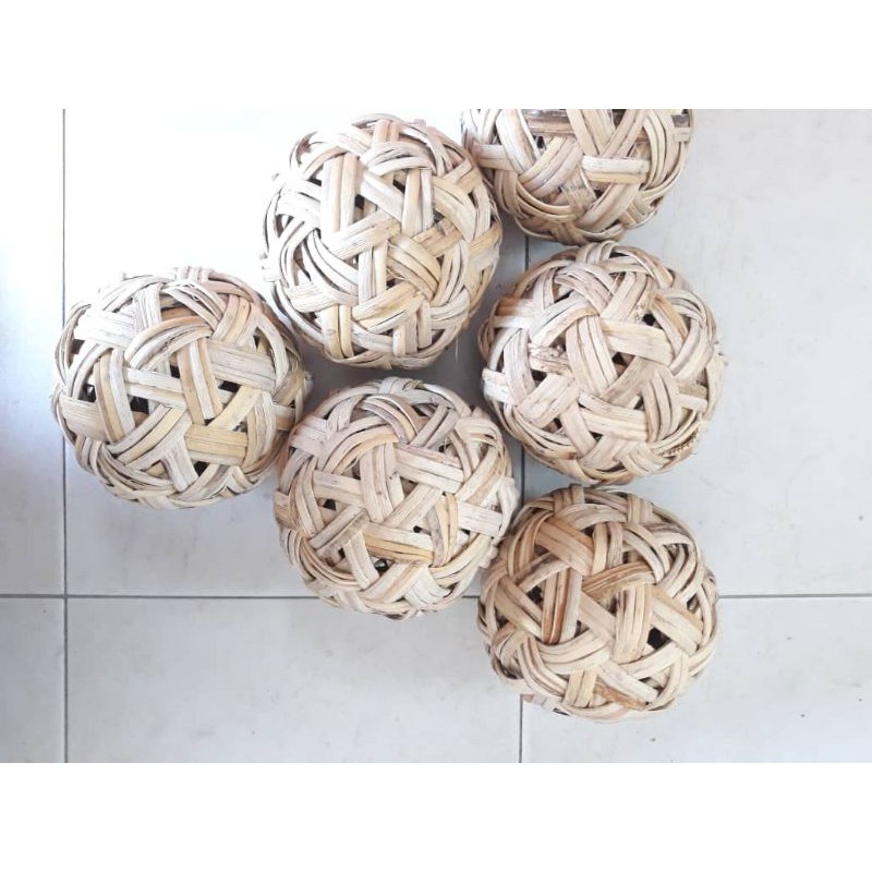 [Ready Stock] Bola Sepak Takraw Rotan Rattan Handmade | Shopee Malaysia