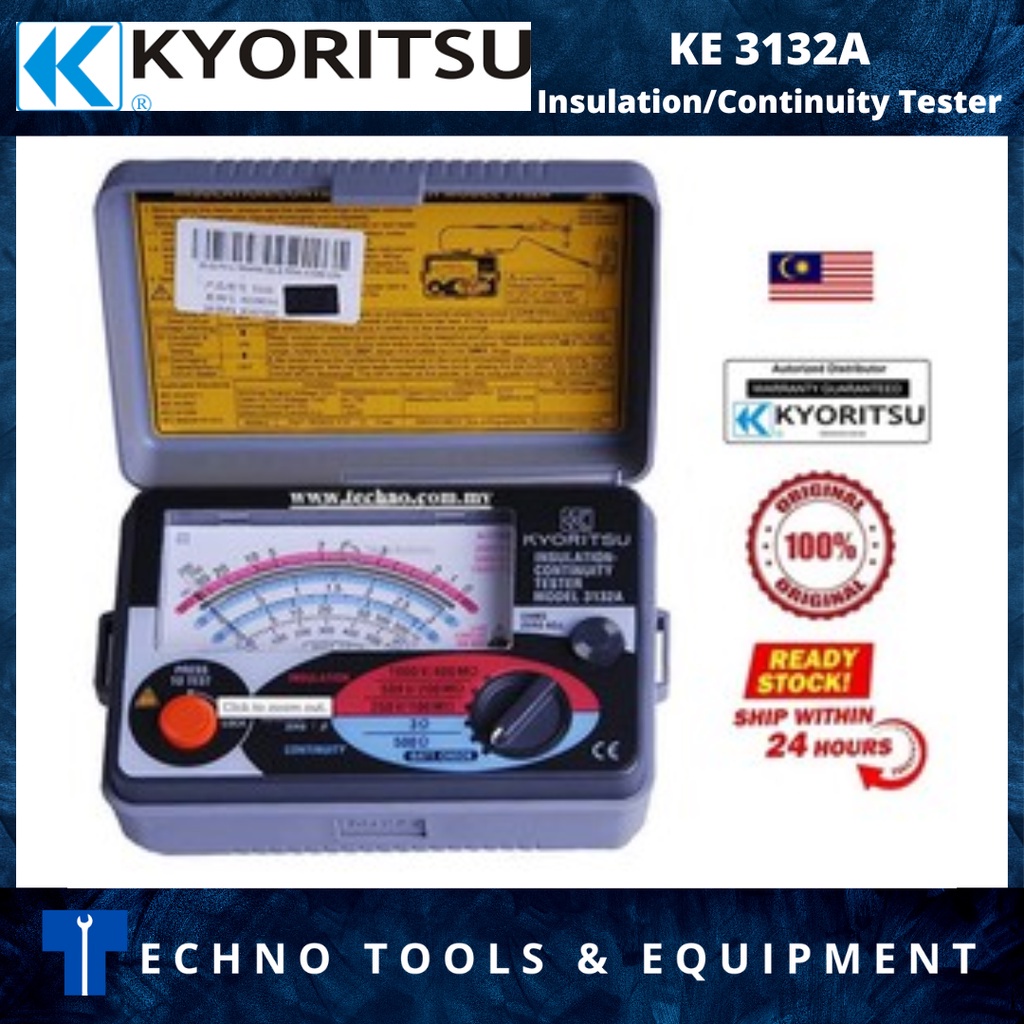 Kyoritsu 3132A Insulation/Continuity Tester | Shopee Malaysia