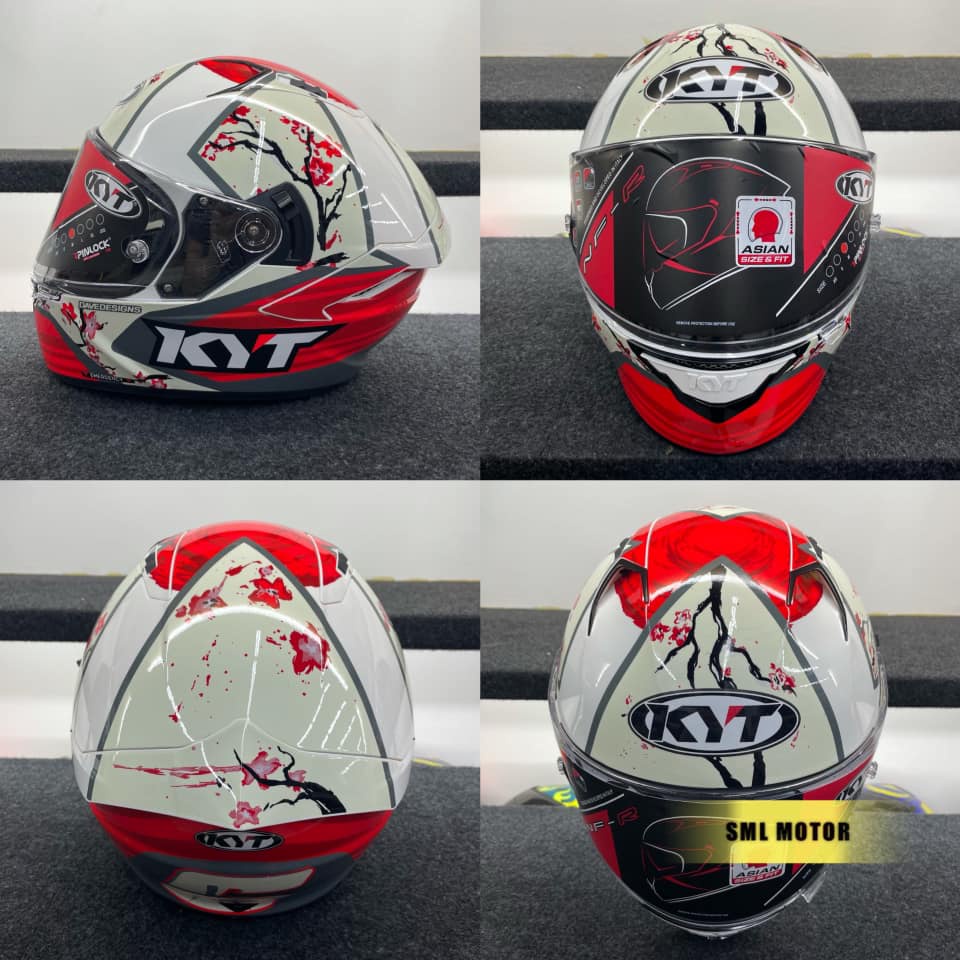 KYT NFR XAVI SAKURA (Full Face Helmet with Double Visor PINLOCK ...
