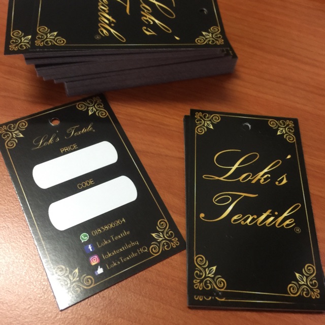 PRICE TAG PRINTING (MINIMUM ORDER 200PCS) | Shopee Malaysia