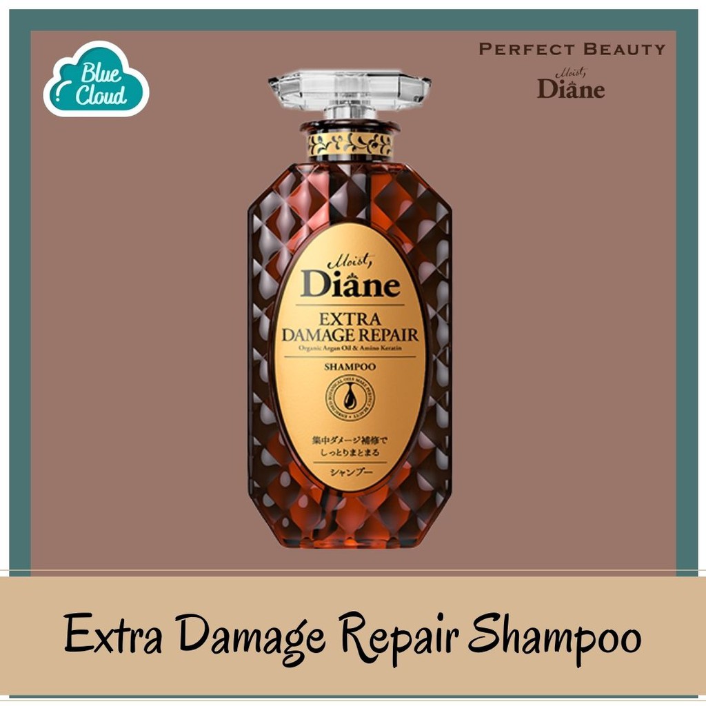 Moist Diane Shampoo for Extra Dafmage & Repair 450ml Exp2025 | Shopee ...