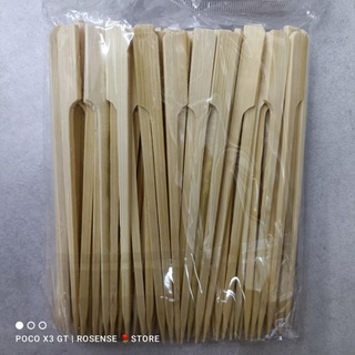 100pcs 15cm Sticks Skewer Lidi Cucuk Oden Fruits bamboo stick bbQ Stick ...