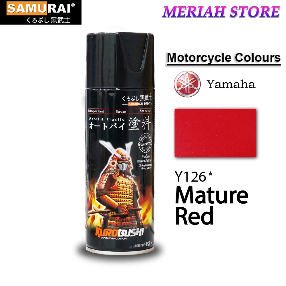 Samurai Y126 Yamaha Mature Red Aerosol Spray Paint 400ml | Shopee Malaysia