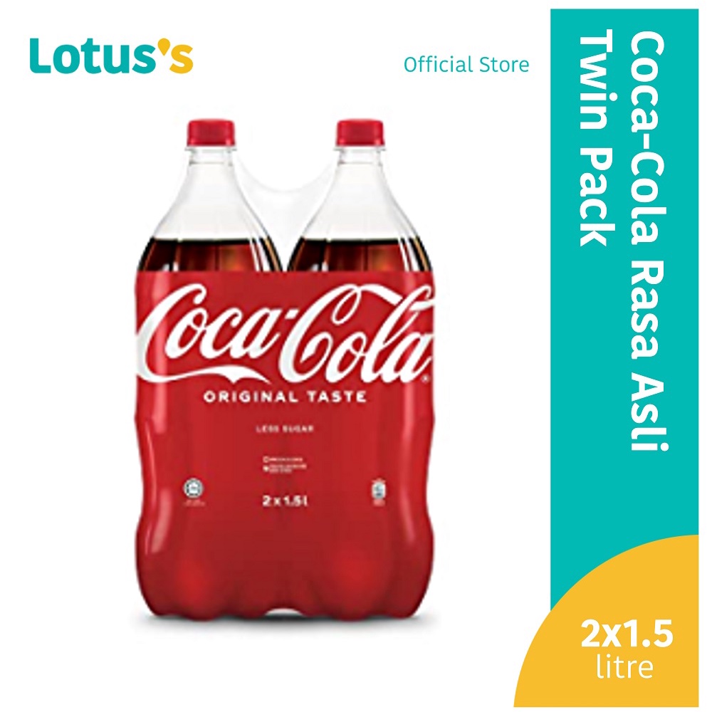 Coca-Cola Rasa Asli Twin Pack (2 x 1.5L) | Shopee Malaysia