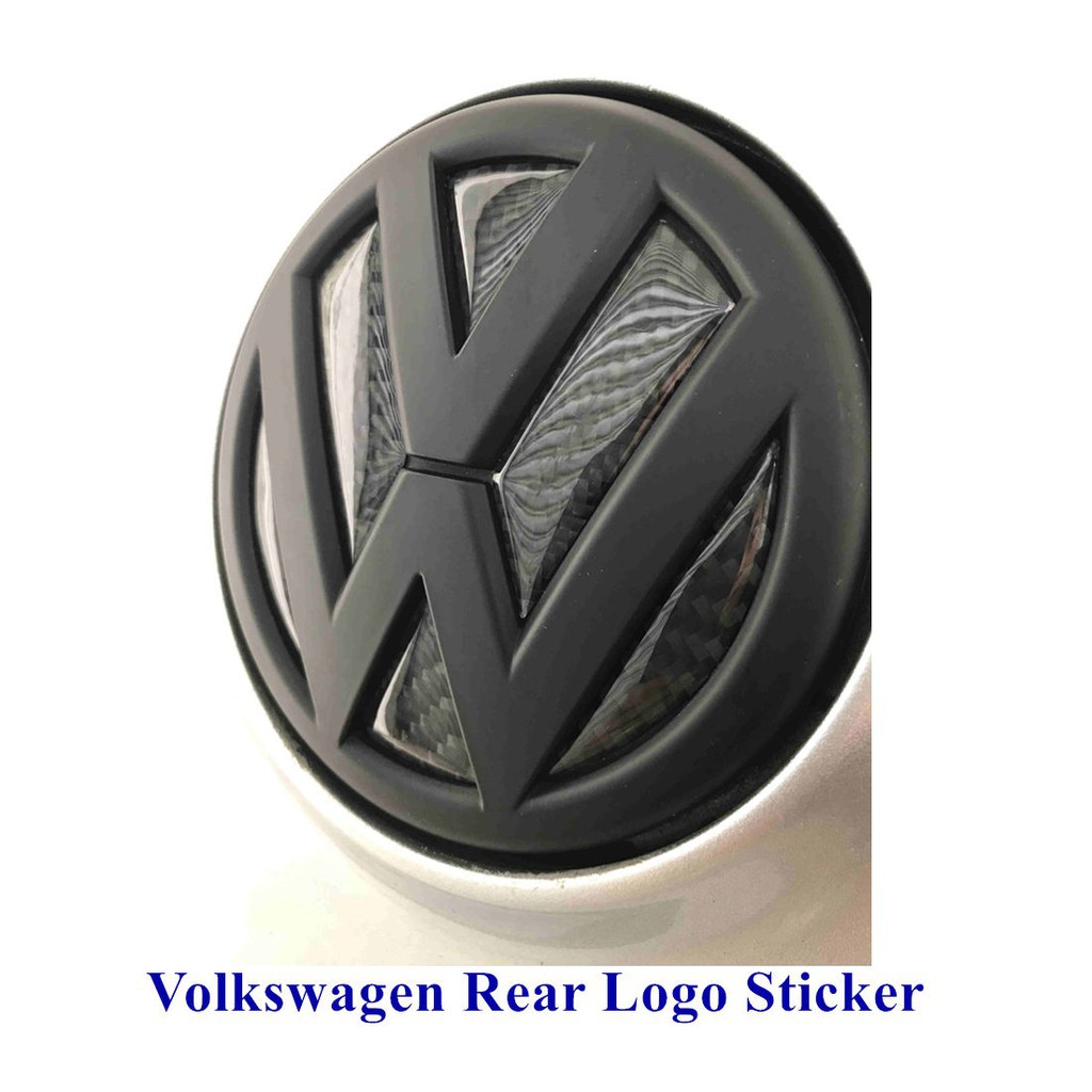 Volkswagen carbon sticker rear logo golf gti , golf 5 gti, golf 6 gti ...