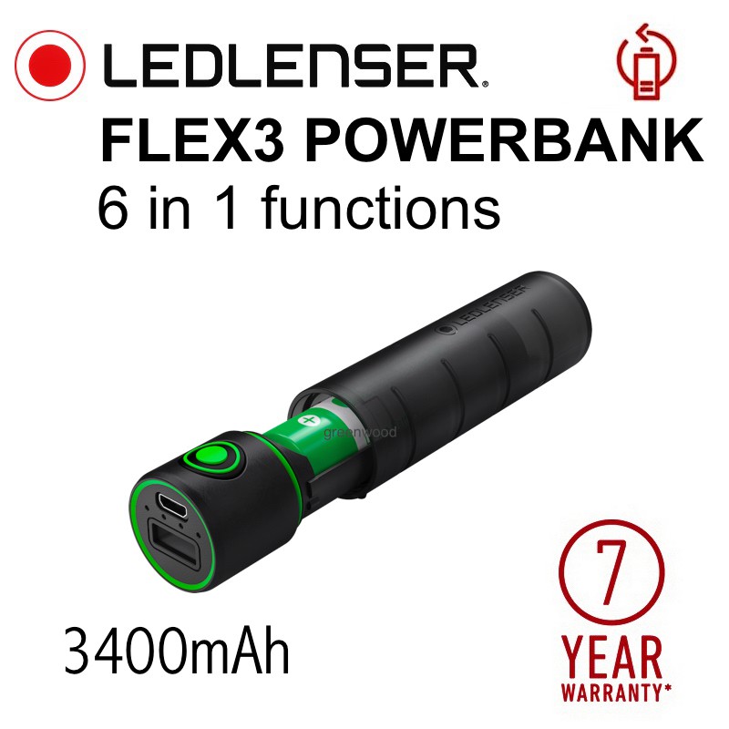 Flex3 LedLenser Powerbank 3400mAh [Led Lenser Flex 3 Power Bank with ...