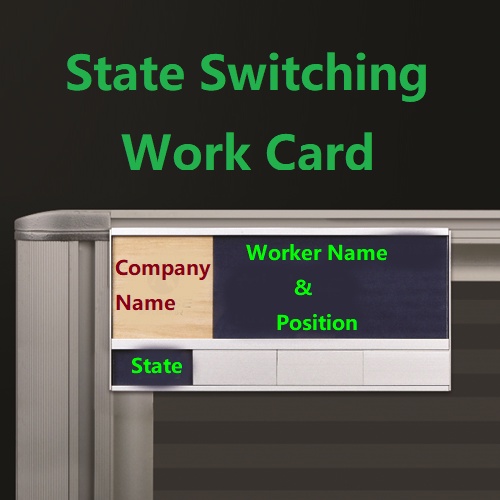 Word Card Aluminum Alloy Station Card, Desk Information Card, Seat Card ...