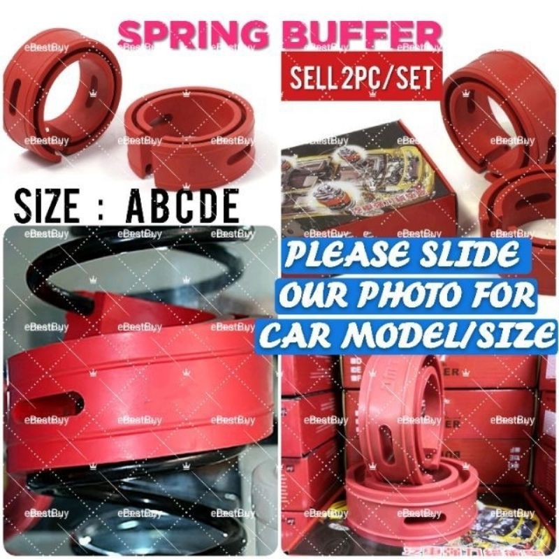 2pc/SET Car Absorber silicone coil spring buffer Bumper axia alza myvi ...