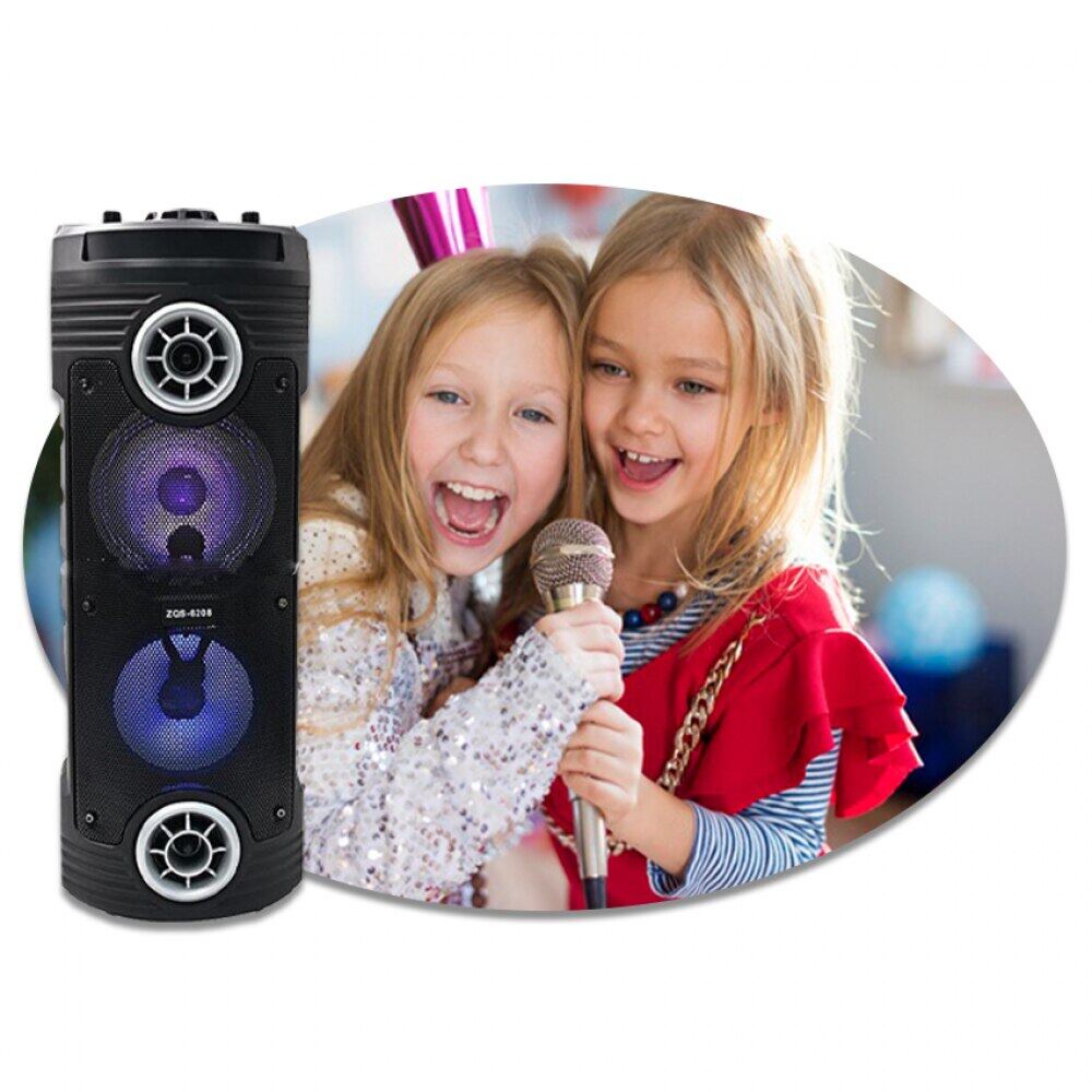 Portable Speaker BT speaker zqs-6208 Bluetooth, with mic and backlight ...