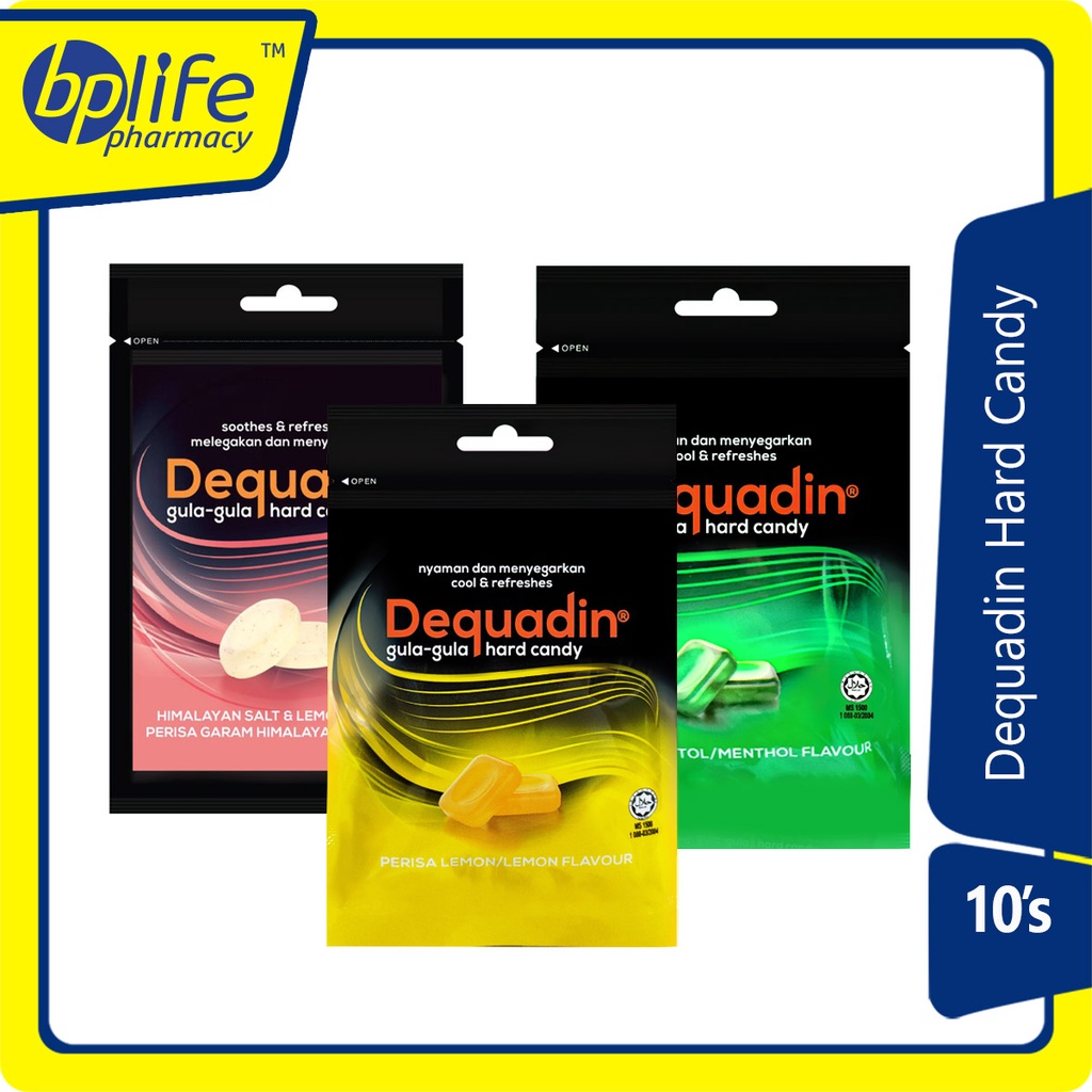 Dequadin Hard Candy 10s (Lemon/ Menthol/ Himalayan Salt & Lemon ...