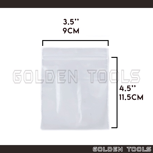 100 Pcs 3.5" X 4.5" (9cm x 11.5cm) Thick Transparent Packaging Plastic ...