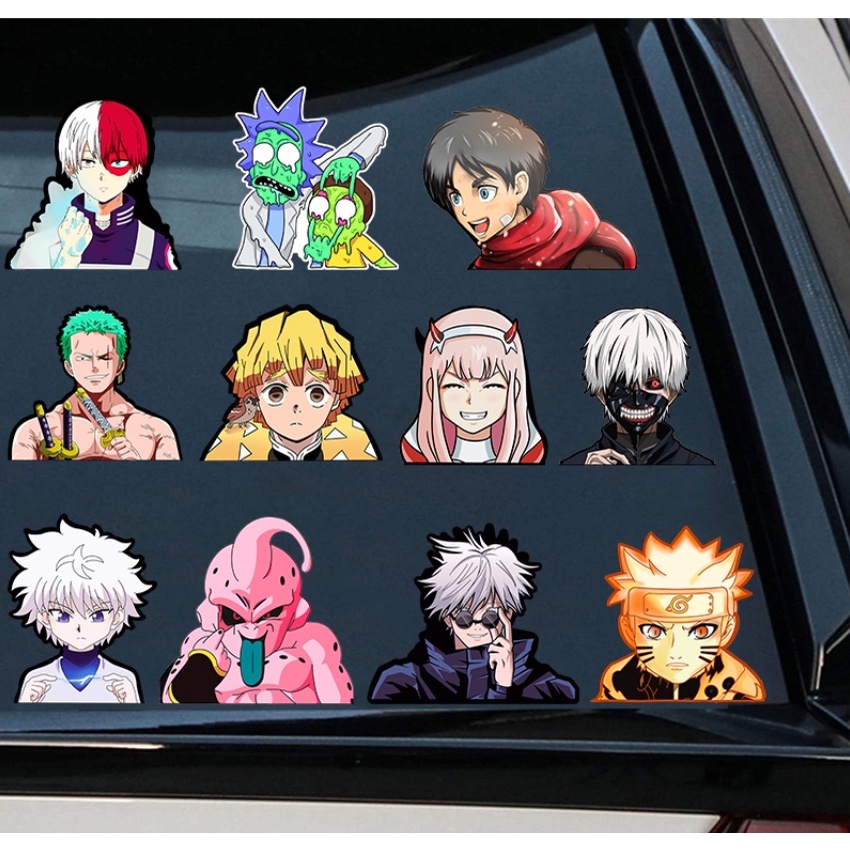 Anime Motion Sticker, Waterproof Peeker 3D Lenticular Sticker, naruto ...