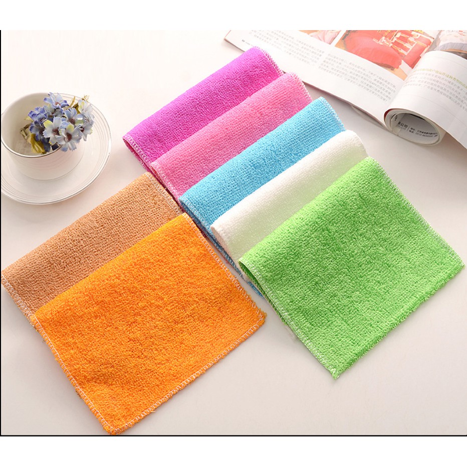 Double-sided Absorbent Rag Thicken Towel Hanging kitchen Dish Cloth ...