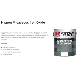 DARK GREY 905 ( 1L ) MIO NIPPON MICACEOUS IRON OXIDE ALKYD BASED ...