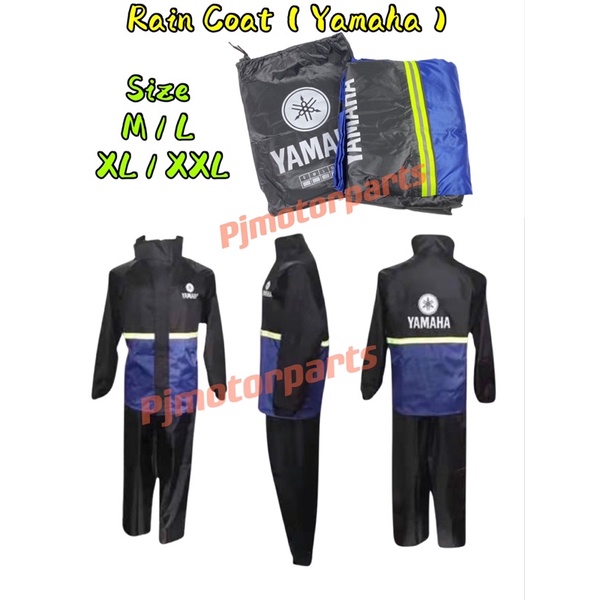 Baju Hujan/Raincoat/Rain coat/ Rain suit Set (Yamaha) ( Saiz M/L/XL/XXL ...