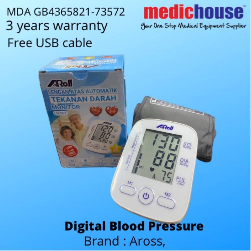 DIGITAL Automatic Blood Pressure (AROSS) | Shopee Malaysia