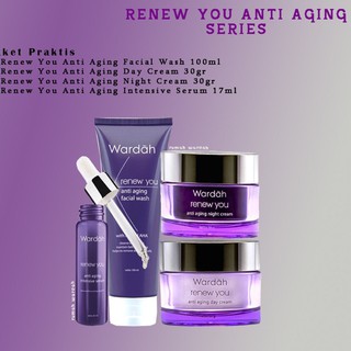 WARDAH SET 4IN1 & 5IN1 RENEW YOU ANTI AGING, ANTI JERAGAT (PURPLE ...