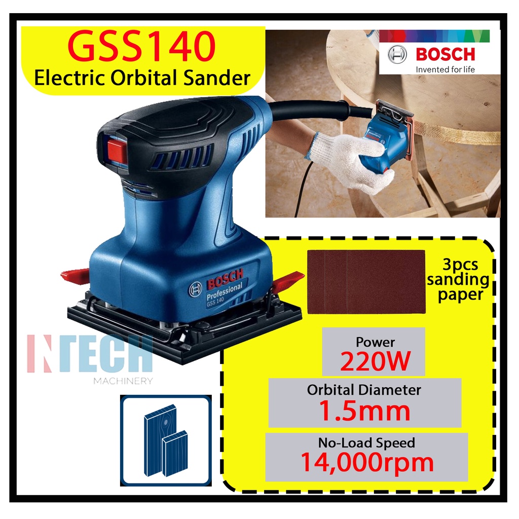 BOSCH GSS 140 ORBITAL SANDER (GSS140) | Shopee Malaysia