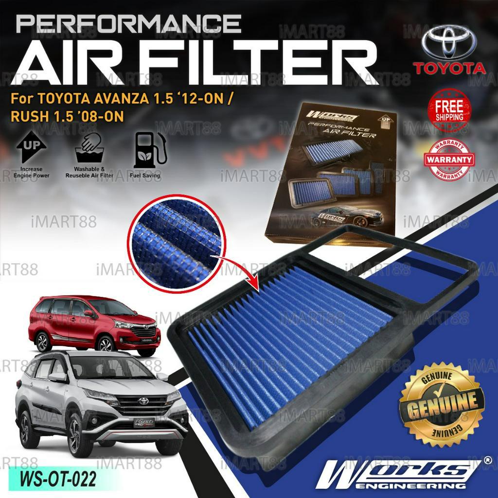 Works Engineering Drop In Air Filter Toyota AVANZA CELICA GT RUSH ...