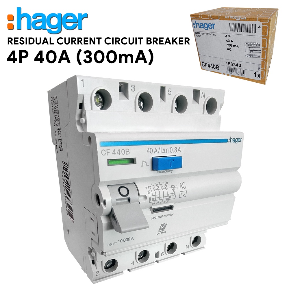 ELCB RCCB Hager 4-Pole 40A 100mA CEC441J — Bulls Hardware, 45% OFF ELCB RCCB Hager 4-Pole 40A 100mA CEC441J — Bulls Hardware, 45% OFF