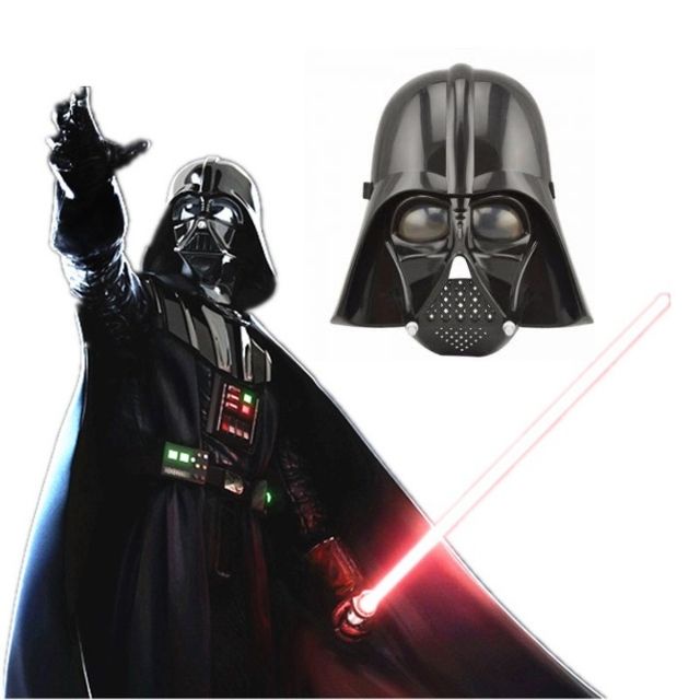 Halloween PVC Mask Star Wars the Darth Vader Costume Cosplay Face Wear ...