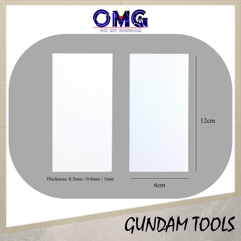 Part ABS Plastic Pla Plate 0.5mm 0.8mm 1mm OMG Gundam Pla-Plate ...