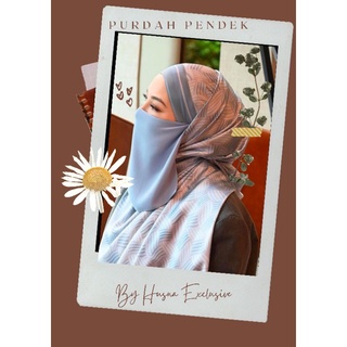 READY STOCK PURDAH HALF PURDAH PENDEK NEELOFA PURDAH NIQAB MURAH ...