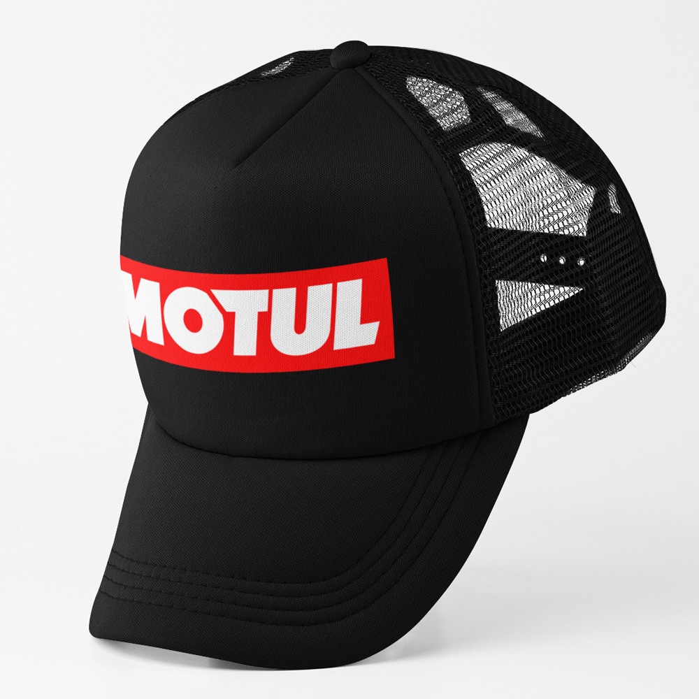 MOTUL Motor Oil Trucker Cap Snapback Adjustable Strap Topi | Shopee ...