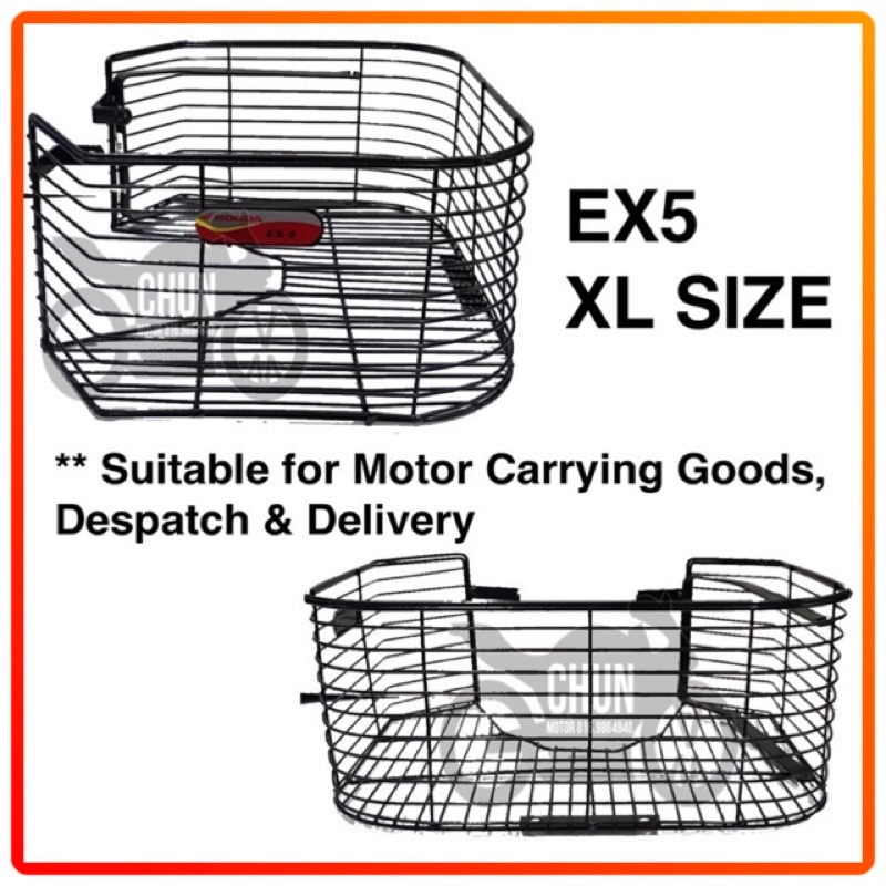 Honda Ex5 Dream 100 Ex5 High Power Demak Ex90/100 XL size (Bigger) Basket/Bakul/Raga Besi For ...