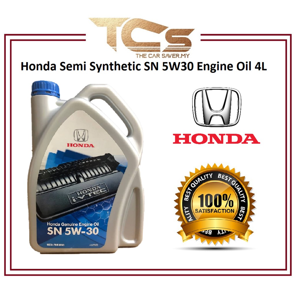 Honda Semi Synthetic SN 5W30 Engine Oil 4L | Shopee Malaysia