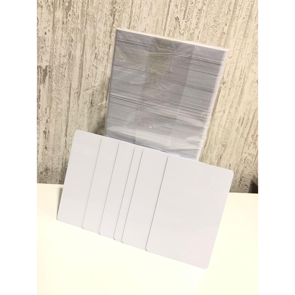 Blank PVC White Card High Quality Card (100 Cards) | Shopee Malaysia
