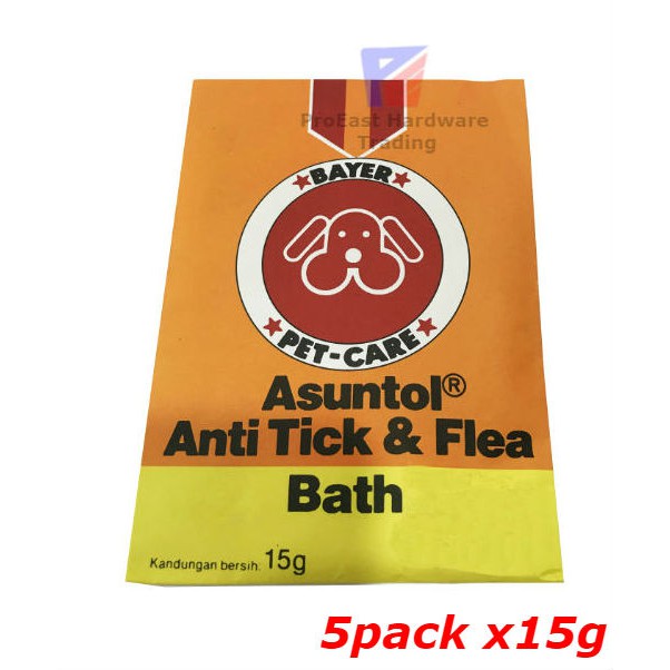 Asuntol-Anti Kutu/Tick & Flea Bath Powder狗虱粉(5pack x15g) | Shopee Malaysia